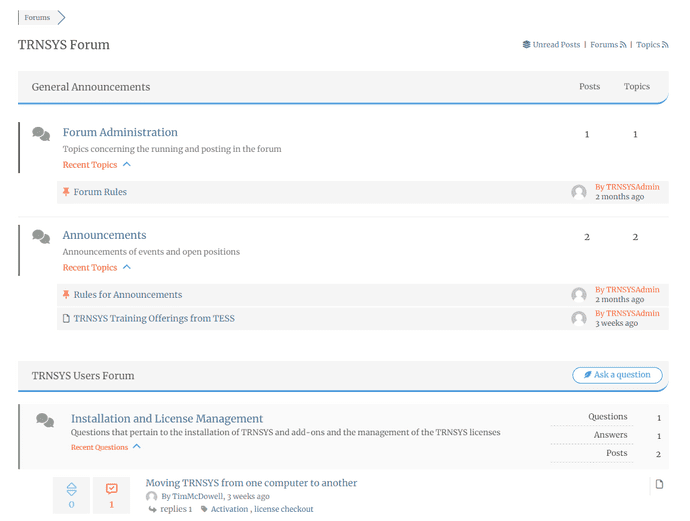 Neues User Forum | Transsolar